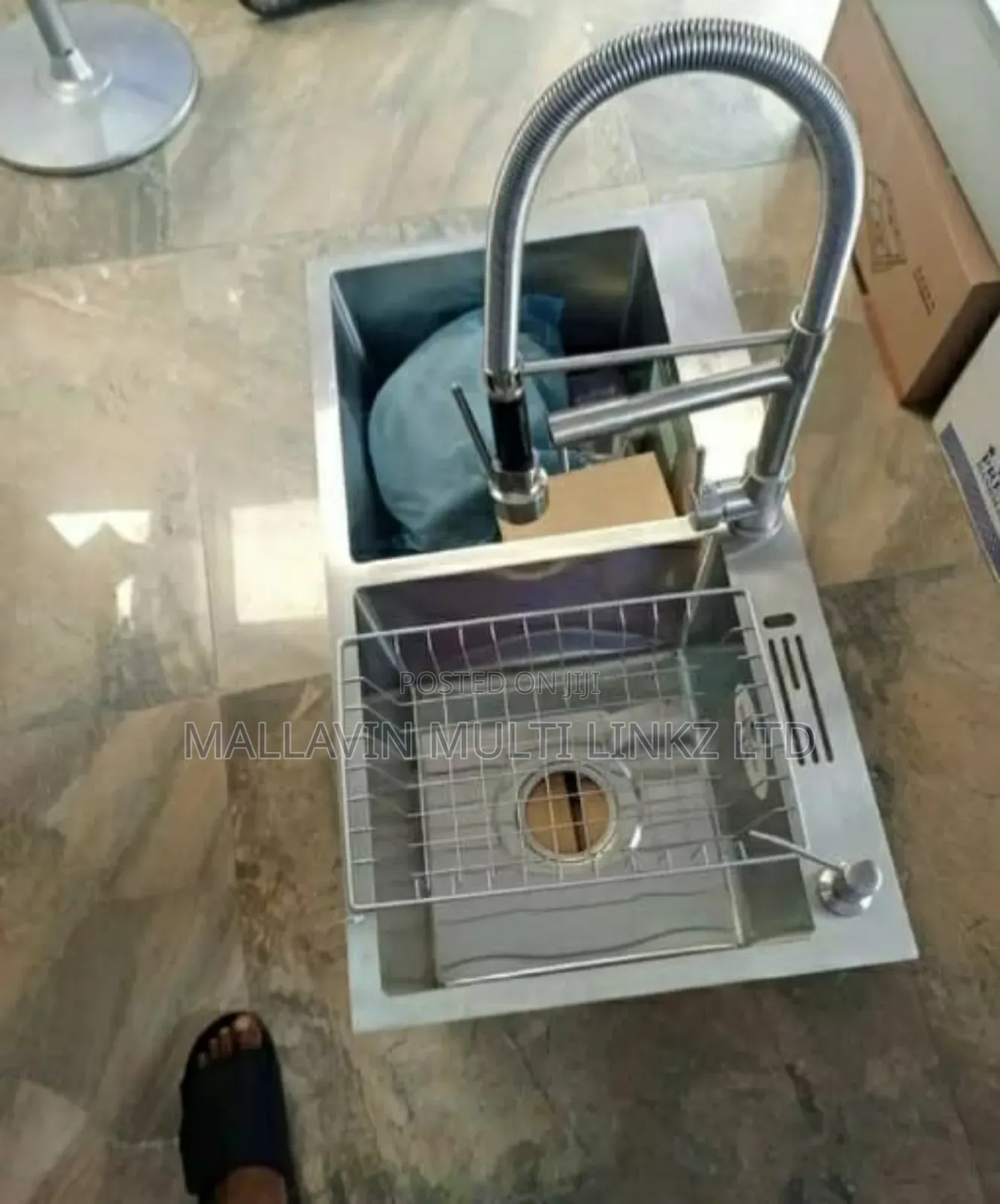 Kitchen Sink With Spring Pulldown Sink Mixer Complete Sets in Orile ...