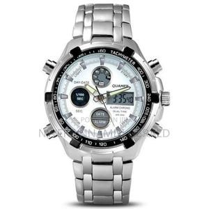 Quamer Analog and Digital LED Chronograph Waterproof Watch in Isolo ...