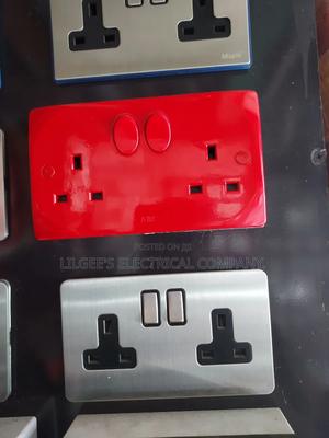 13 Amps Double Abb Red Colour Socket for sale - Lilgee's Electrical ...