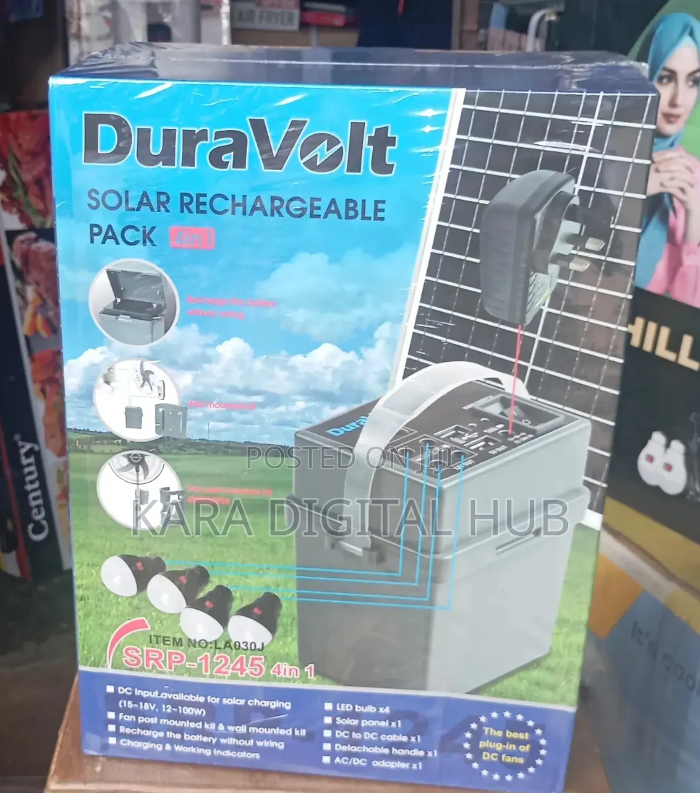 Duravolt Solar Light With 4 Bulbs in Ibadan - Electrical Equipment ...