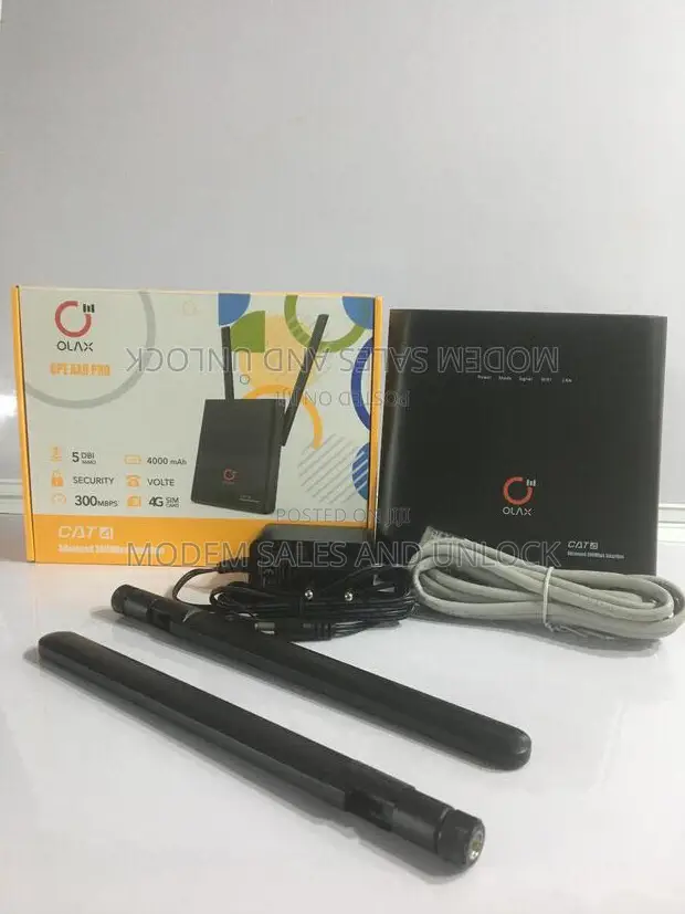 Olax AX9 Pro 300mbps Universal 4G Router + Inbuilt Battery in Ikeja ...