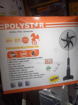 18" / 16" Polystar Rechargeable Fan in Ikeja - Home Appliances ...
