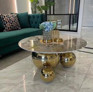 Marble Center Table With Ball Base Design in Ikeja - Furniture, Office ...