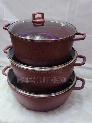 UAKEEN Quality 6pcs Big Sizes Granite Pot /Induction Bottom in Lagos ...