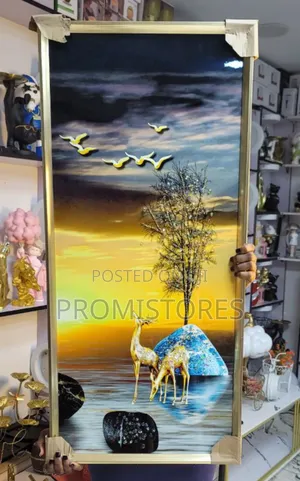 Crystal Wall Acrylic Painting/Stone Art Frame 40cmx90cm for sale ...