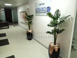 Artificial Monstera Plant Potted With Fiberglass Flower Pot in Port ...