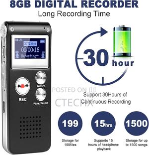 8GB Digital Rechargeable Professional Mini Voice Recorder in Lekki ...