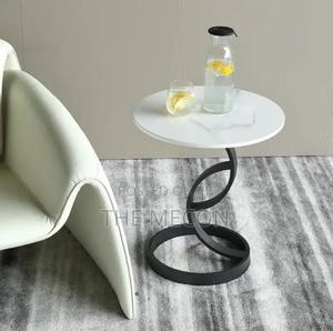 Marble Side Table Small Round Coffee Table in Lagos Island (Eko ...