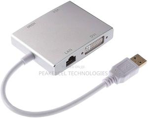 4in1 Usb3.0 to HDMI VGA Dvi +Rj45 1080P Converter Adapter in Ikeja ...