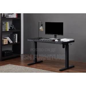 Glass Office Adjustable Desk With Charging Plug in Ikeja - Furniture ...