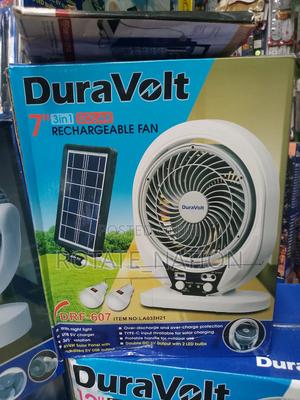 Duravolt 7" 3 In 1 Solar Rechargeable Table Fan in Lagos Island (Eko ...