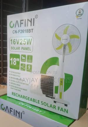 Cafini Ac/Dc Solar Digital Standing Fan With Panel+4 Bulbs in Ibadan ...
