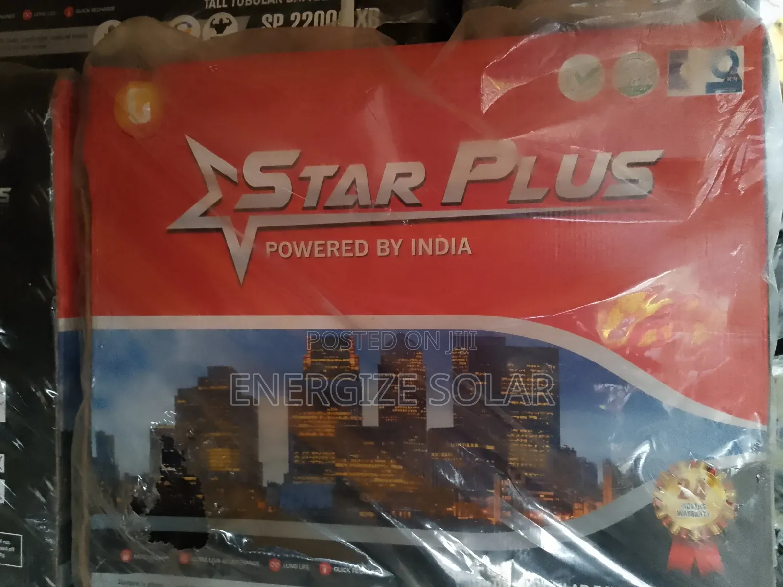 12v 220ah Star Plus Tubular Battery for sale - Energize Solar Price: ₦ ...