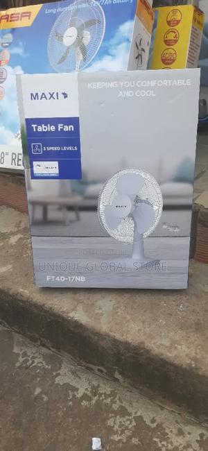 Maxi Rechargeable Table Fan in Ikeja - Home Appliances, Unique Global ...