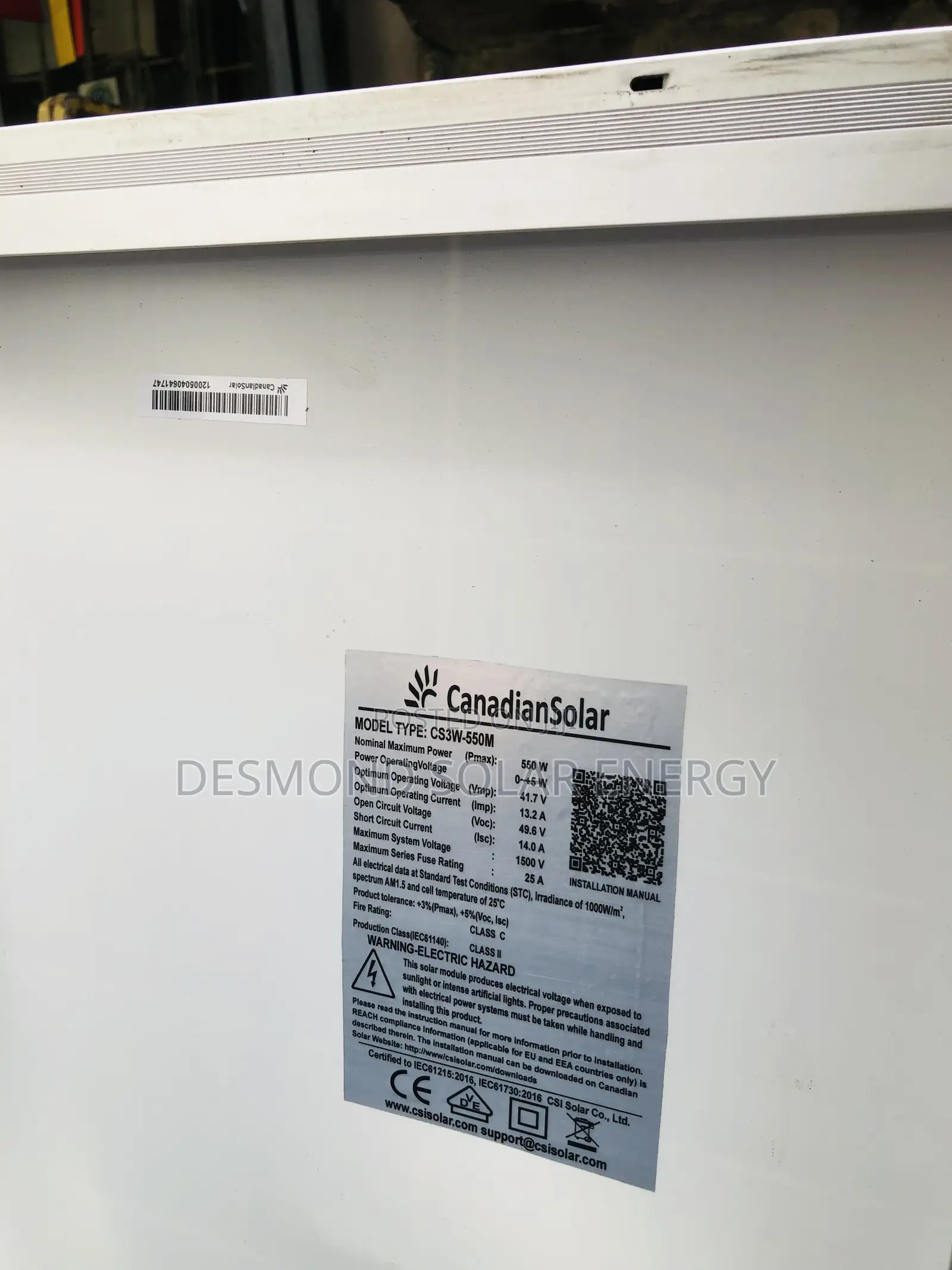 550w Canadian Solar Panels in Port-Harcourt - Electrical Equipment ...
