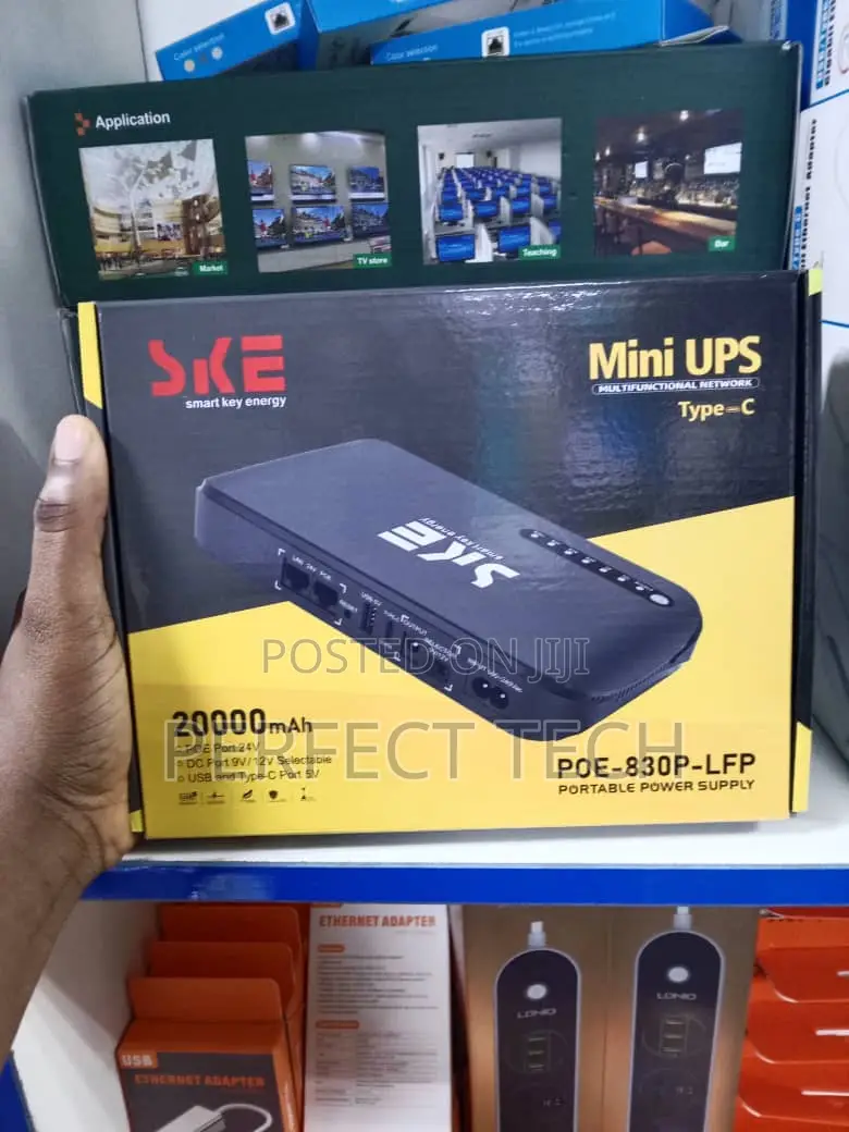 SKE 20,000mah Mini UPS Type-C Supply and POE LAN PORT in Lagos Island ...