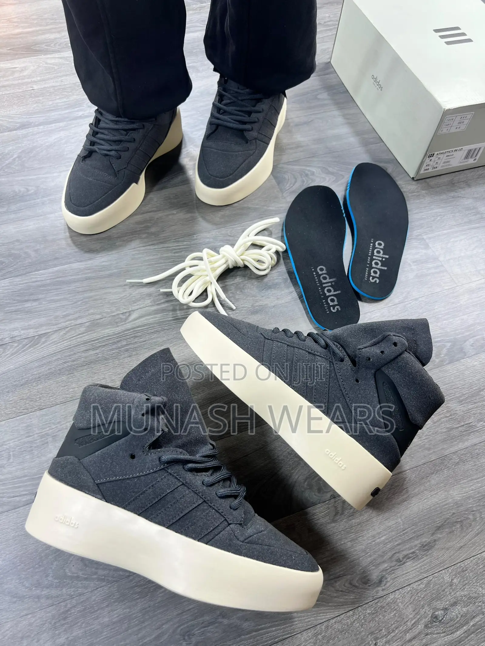 New Addidas X Fear of God Athletetics 86 HI BLACK for sale - MUNASH ...
