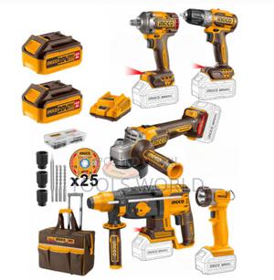 Ingco 5 Pieces Cordless Industrial Combo Kit 20V for sale - Tools World ...