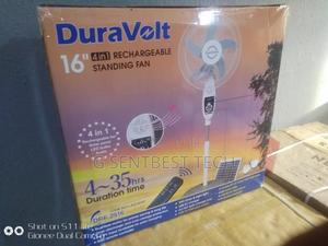 Duravolt 16" Rechargeable Standing Fan With 2 LED Bulbs in Ojo - Home ...