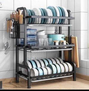 3 Tier Plate Rack With Draining Tray and Cultery Holder in Lagos Island ...