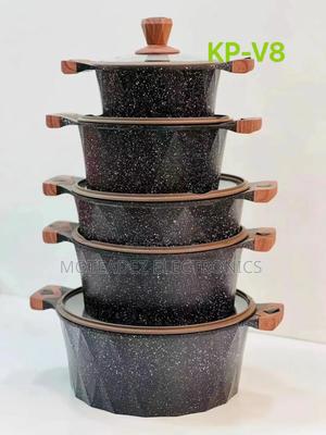 Jio Original Granite Cookware Set With Wooden Handles/Knobs in Surulere ...