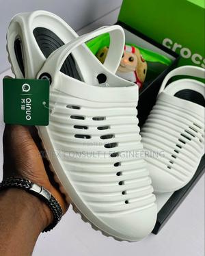 Crocs Plain White Slides Available in Ojo - Shoes, Engr Moses Okojie ...