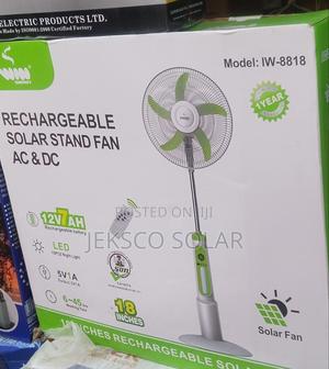 Iwin Solar Rechargeable Standing Fan 18inches, AC/DC in Ojo - Home ...