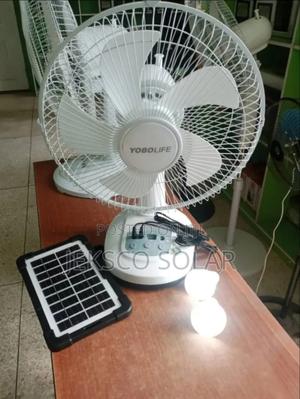 Solar Rechargeable Table Fan Yobolife. for sale - Jeksco Solar Price: ₦ ...