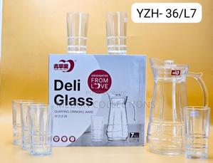 7pcs Glass Water Set Cup With Jug in Lagos Island (Eko) - Kitchenware ...