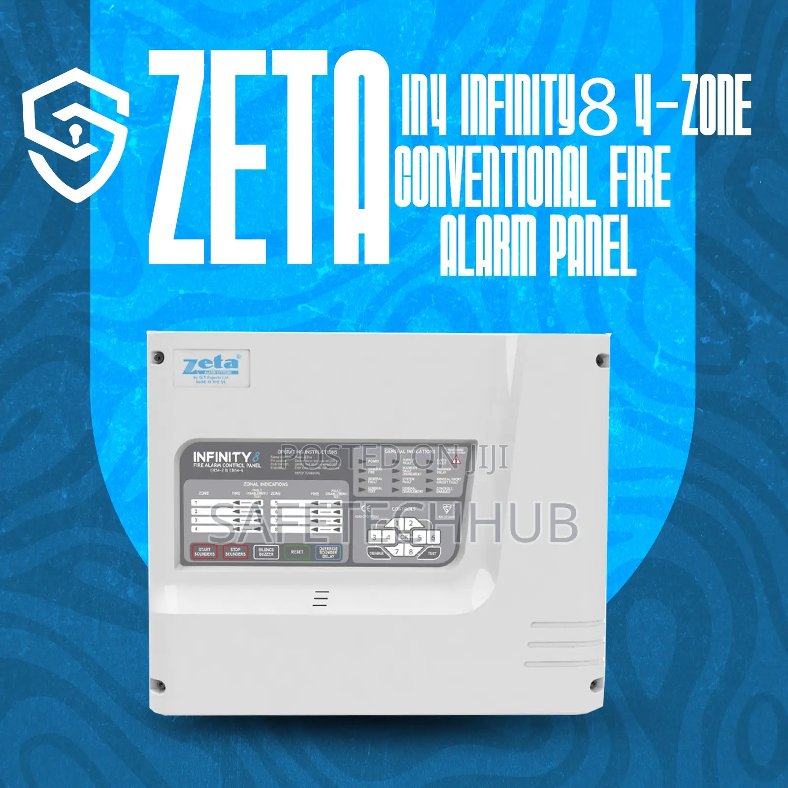 Zeta Infinity8 4-zone Conventional Fire Alarm Control Panel in Lekki ...