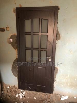 3ft Kitchen Wooden Door With Half Glass Hard Wood Product in Orile ...