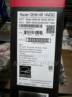 New Laptop MSI GE63 Raider RGB 8RE 32GB Intel Core i9 SSD 1T in Lekki ...