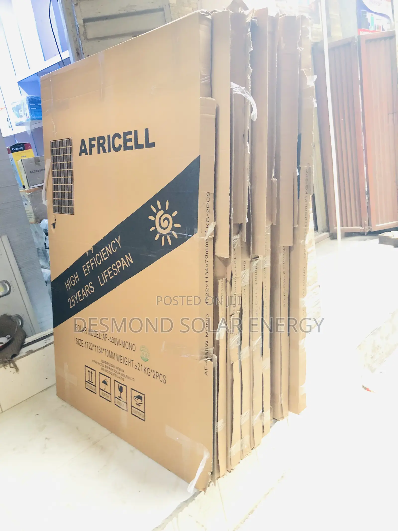 480watt Africell Solar Panels Very Much Available in Port-Harcourt ...