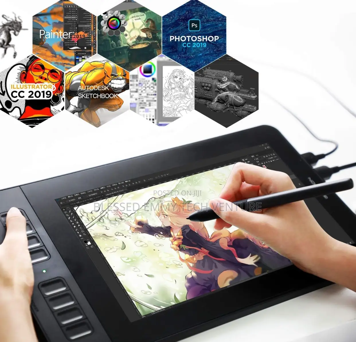 GAOMON PD1161 Drawing Tablet .Battery-Free Styl for sale - Blessed Emmy ...