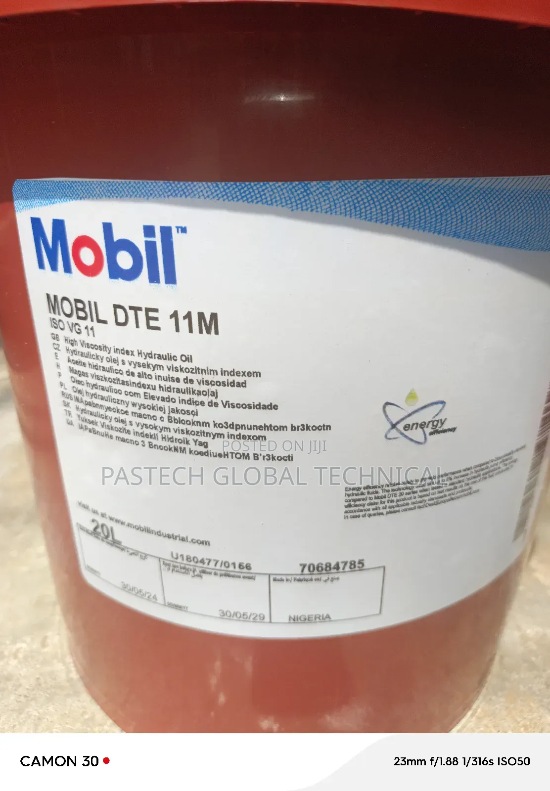 Mobil Dte 11M Hydraulic Oil 20L in Port-Harcourt - Building Materials ...