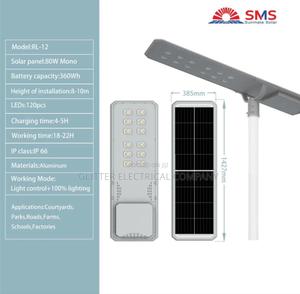 80w SMS Led Solar Street Light for Urban and Rural Roads. in Ojo ...