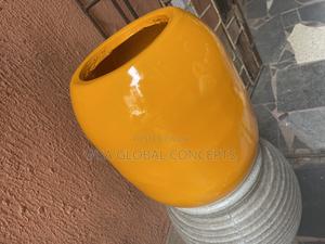 Yellow Round Fiberglass Flower Pots in Lagos Island (Eko) - Garden ...