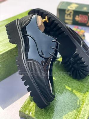 Classic Chunky Sole Glossy Leather Lace Up Shoe for Men in Ojo - Shoes ...