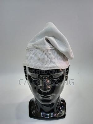 Plain White Color Native Asooke Fila Yoruba Cap in Ojo - Clothing ...