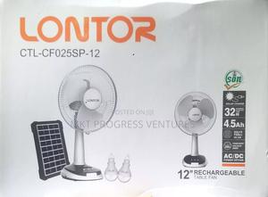 Lontor Rechargeable Table Fan With Solar Pane and Light in Ojo - Home ...