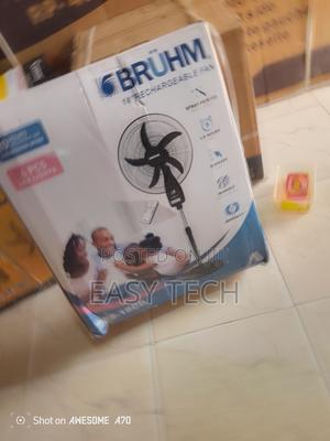 New 18" 5 Blades Rechargeable Standing Fan (Bruhm) Bes-18cb in Badagry ...
