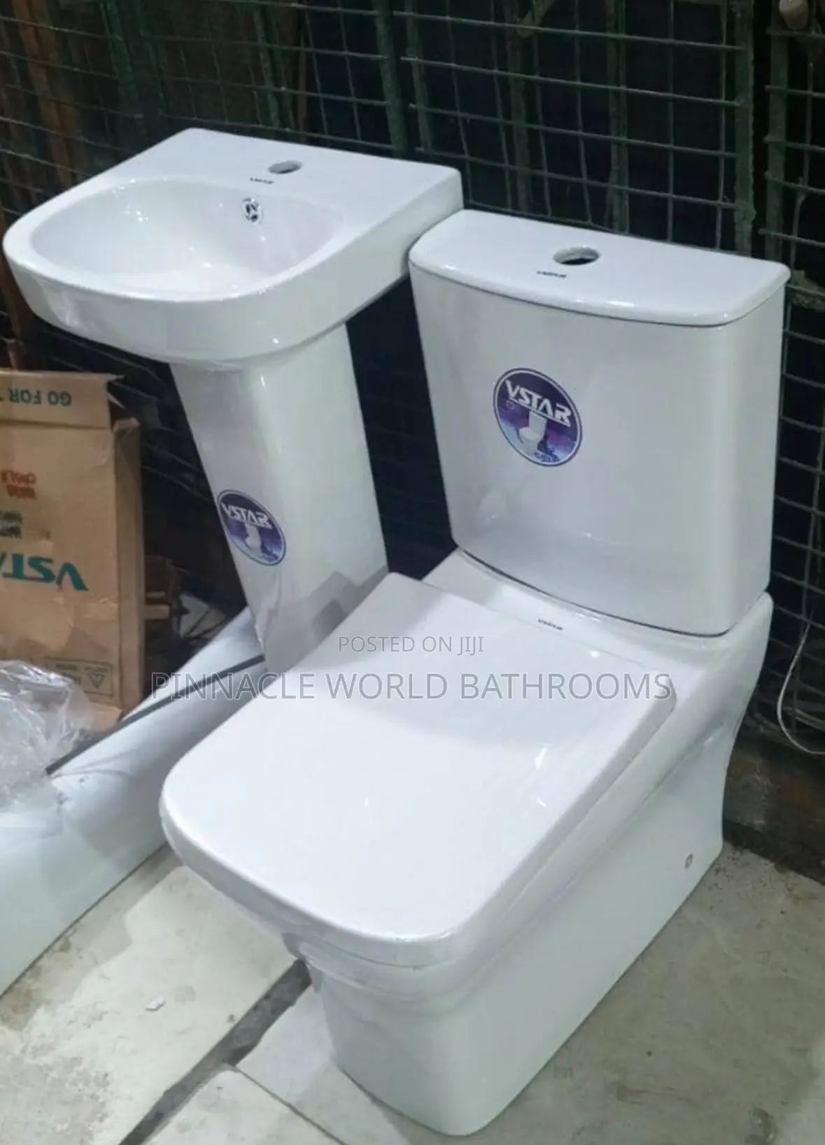 White Vstar Wc Set With Basin Crola for sale - Pinnacle World Bathrooms ...