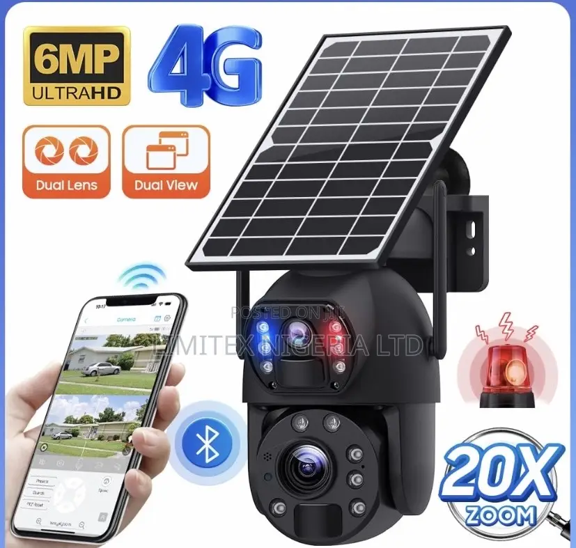 High Quality 4g Solar Ptz Camera With Auto Tracking in Ojo - Solar Energy, Wisdom Tech | Jiji.ng