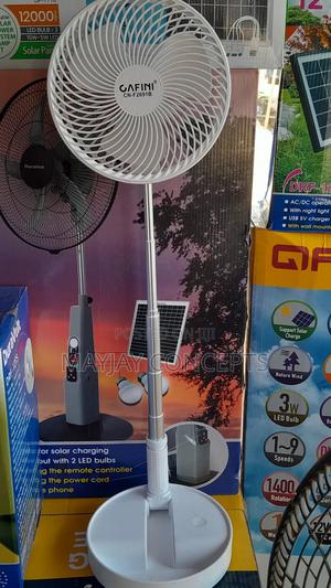 Cafini 8000mah Foldable Rechargeable Table Fan With Panel in Ibadan ...