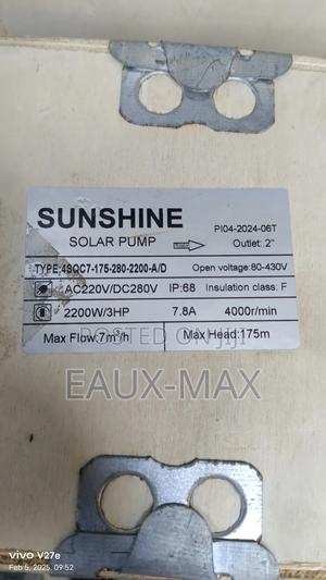 Sunshine Solar Submersible Water Pump in Orile - Plumbing & Water ...