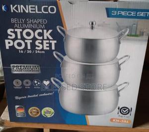 Kinelco Belly Shaped Aluminium Stock Pot 3 Set in Lagos Island (Eko ...