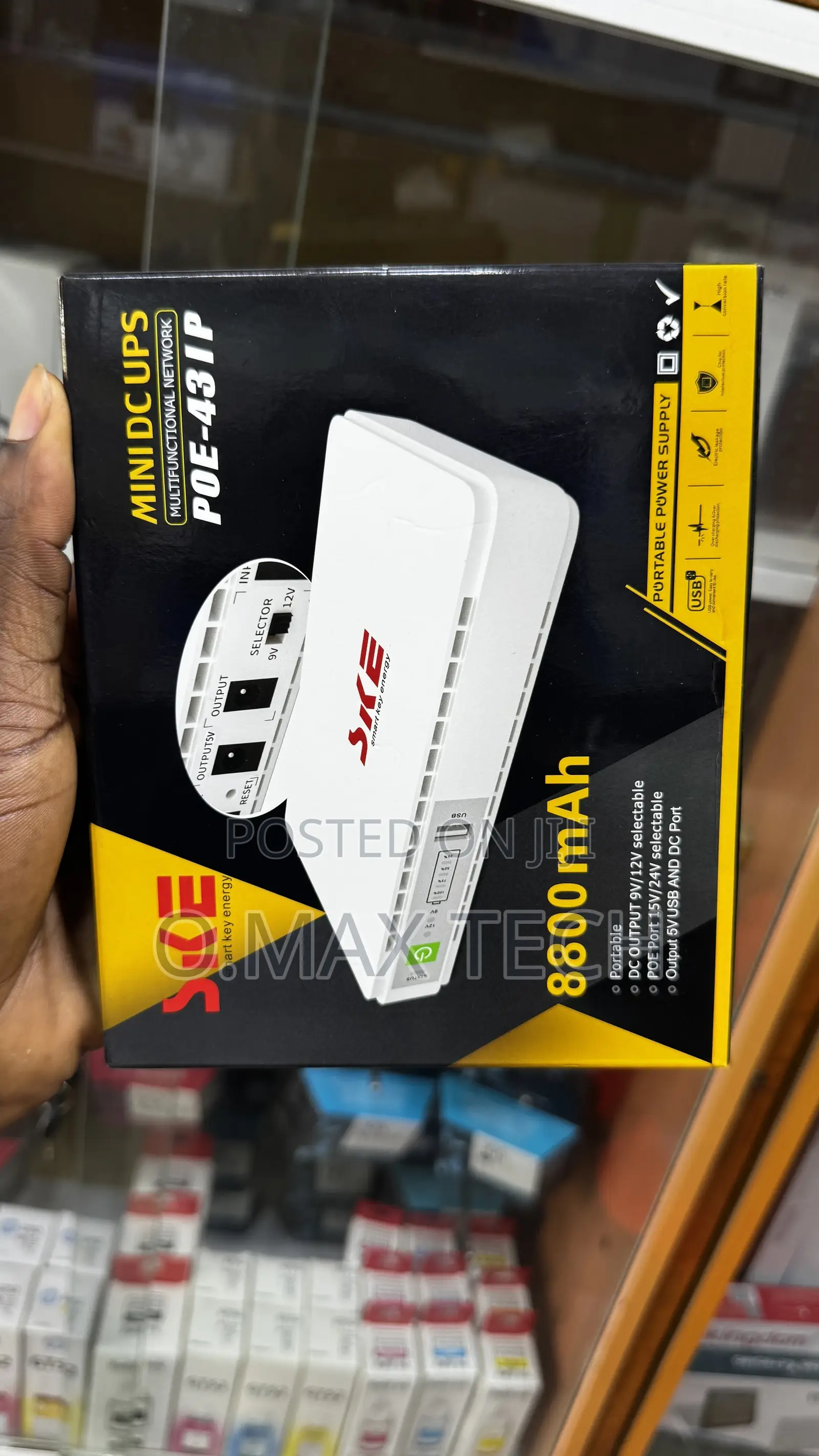 Ske Router Power Bank Poe Mini Dc Ups 8800 for sale - O.MAX TECH Price ...