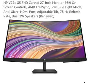 HP V27c G5 FHD Curved 27-Inch Monitor 16:9 on-Screen in Ikeja ...