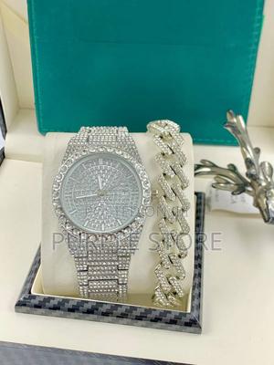 Full Stone~Watch~And~Bracelet~Set in Lagos Island (Eko) - Watches ...