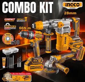 Ingco 3pcs Industrial Combo Kit Set With 5.0ah Batteries in Lagos ...